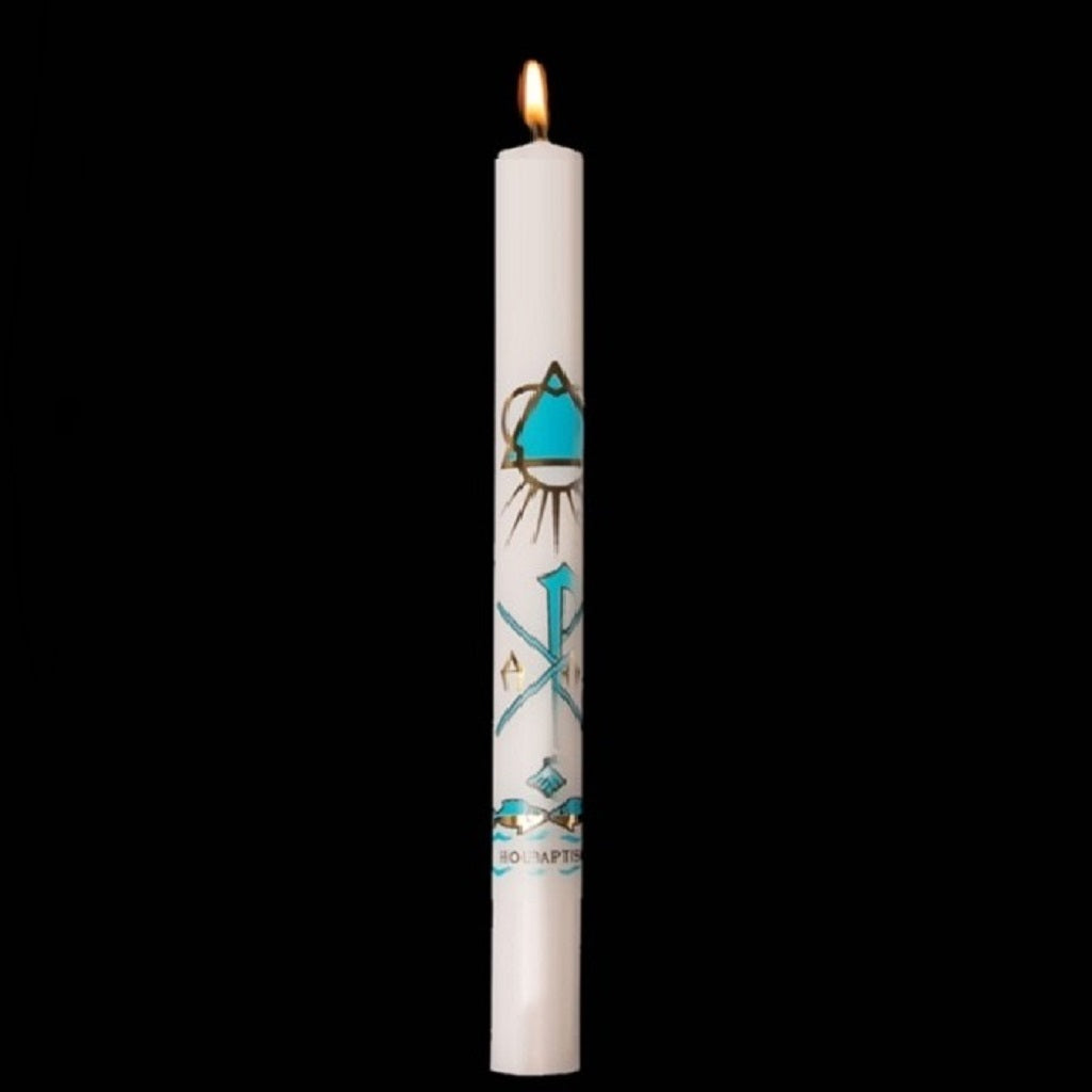 Dadant Candle 7/8"D "Holy Trinity" Baptism Candle - Box of 12 Candles ...
