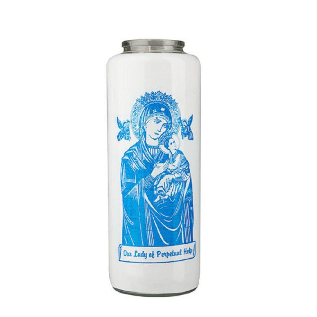 Dadant Candle Our Lady of Perpetual Help 6 Day, Glass Devotional Candl ...