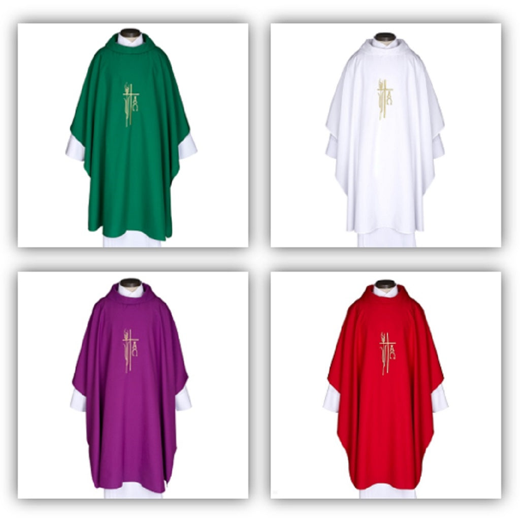 R.J. Toomey Alpha Omega Collection Set of Four Monastic Chasubles with ...