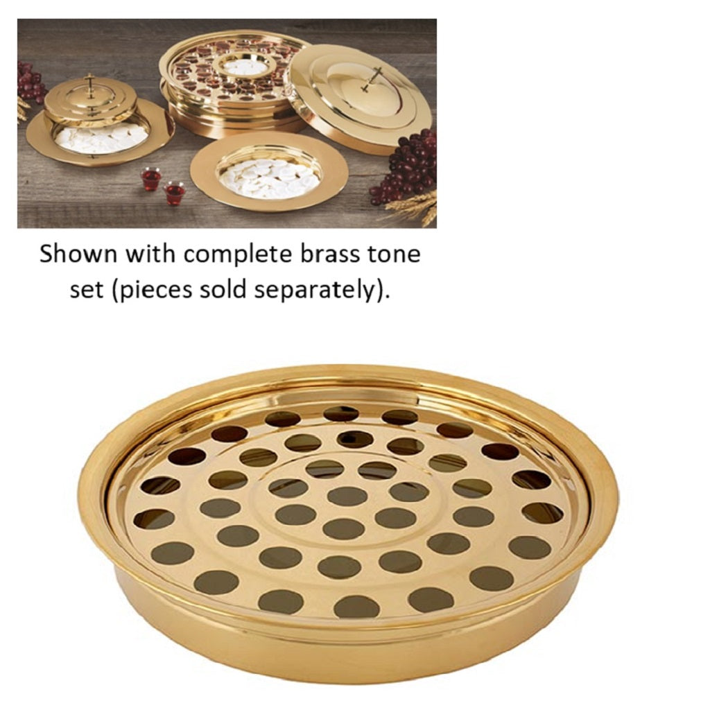 Sudbury Brass Polished Brass Tone Stacking Communion Tray – Angel ...