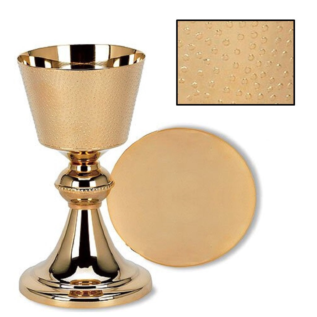 Sudbury Brass Hand-Hammered Chalice and Paten Set – Angel Direct Inc