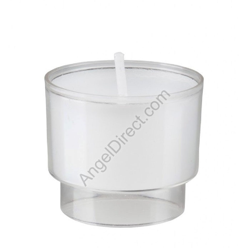 Will & Baumer Clear, 4 Hour Disposable Votive Candle - Case of 504 Can ...
